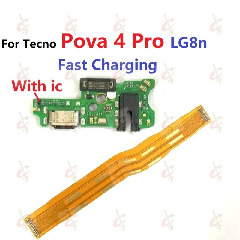 Charging board flex for Tecno Pova 4 Pro LG8n Main board Mainboard flex ...