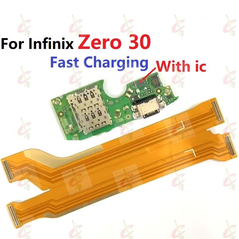 Charging board flex for infinix Zero 30 4G 5G X6731 X6731B Main board ...