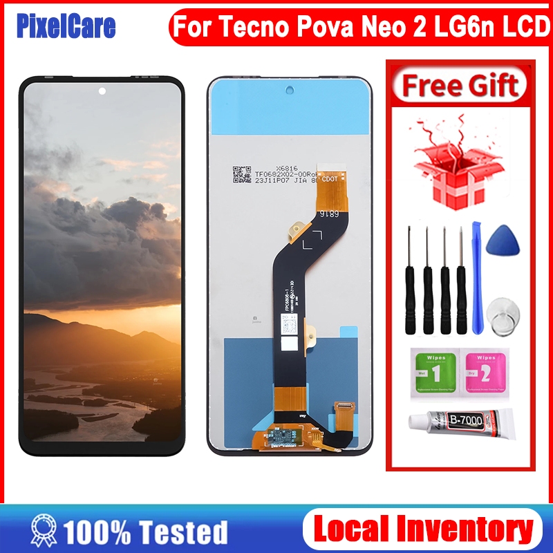 Pixelcare LCD With Frame For Tecno Pova Neo 2 LG6n/Pova Neo 3 LH6n LCD ...