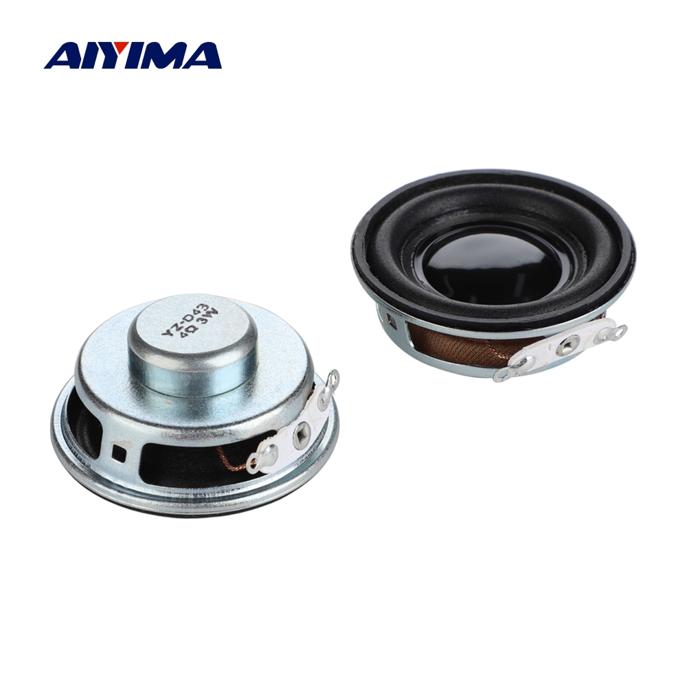 AIYIMA 2Pcs 1.5 Inch 40MM Mini Portable Speakers 4ohm 3W Full Frequency Stereo Hifi Speaker ...
