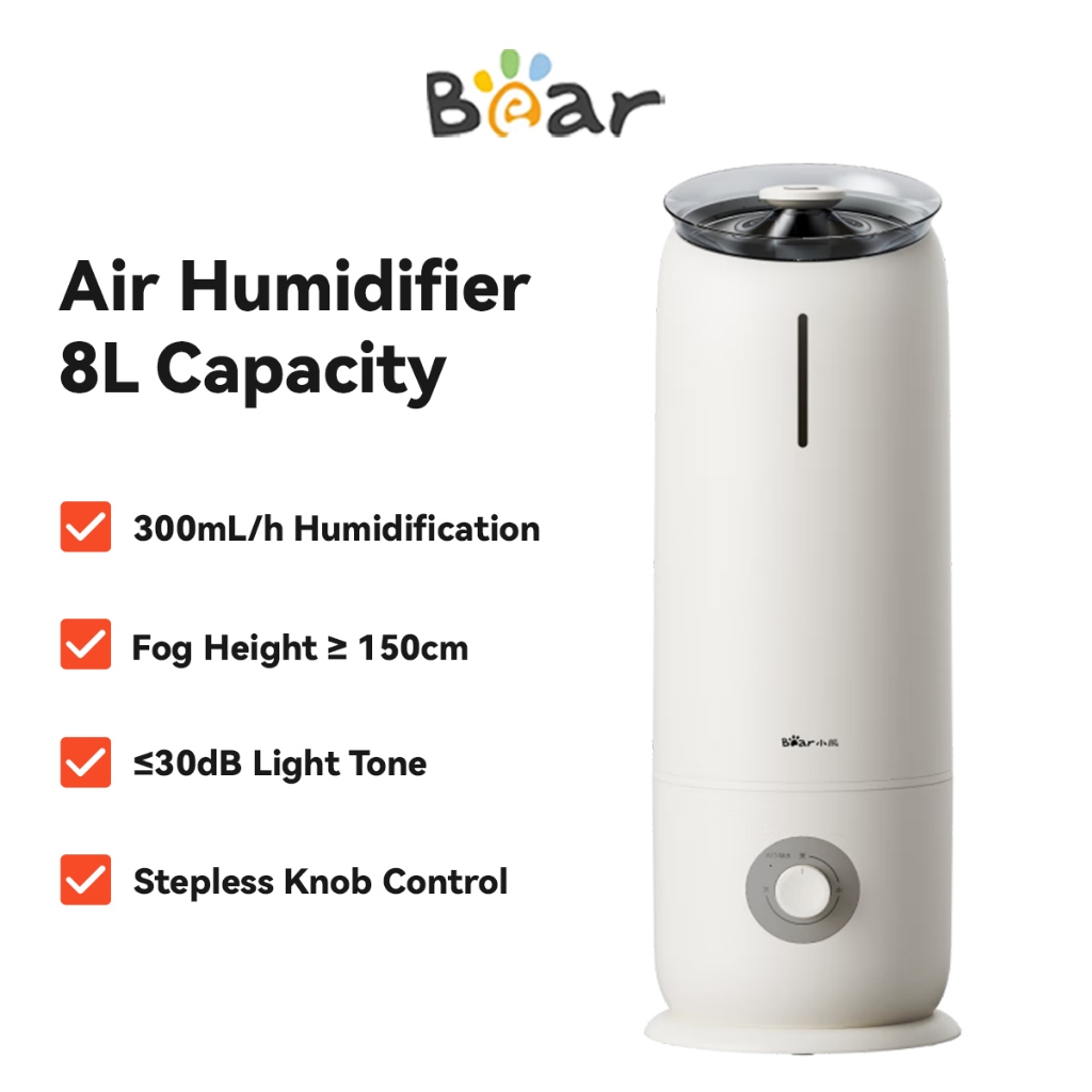 Bear Air Humidifier Air Purifier for Room Mute Diffuser Humidifier with ...