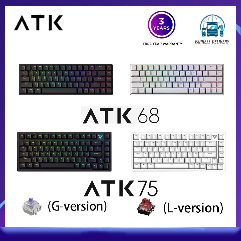 ATK ATK75/ATK68 Esports Magnetic Axis Keyboard Single Mode PBT ...