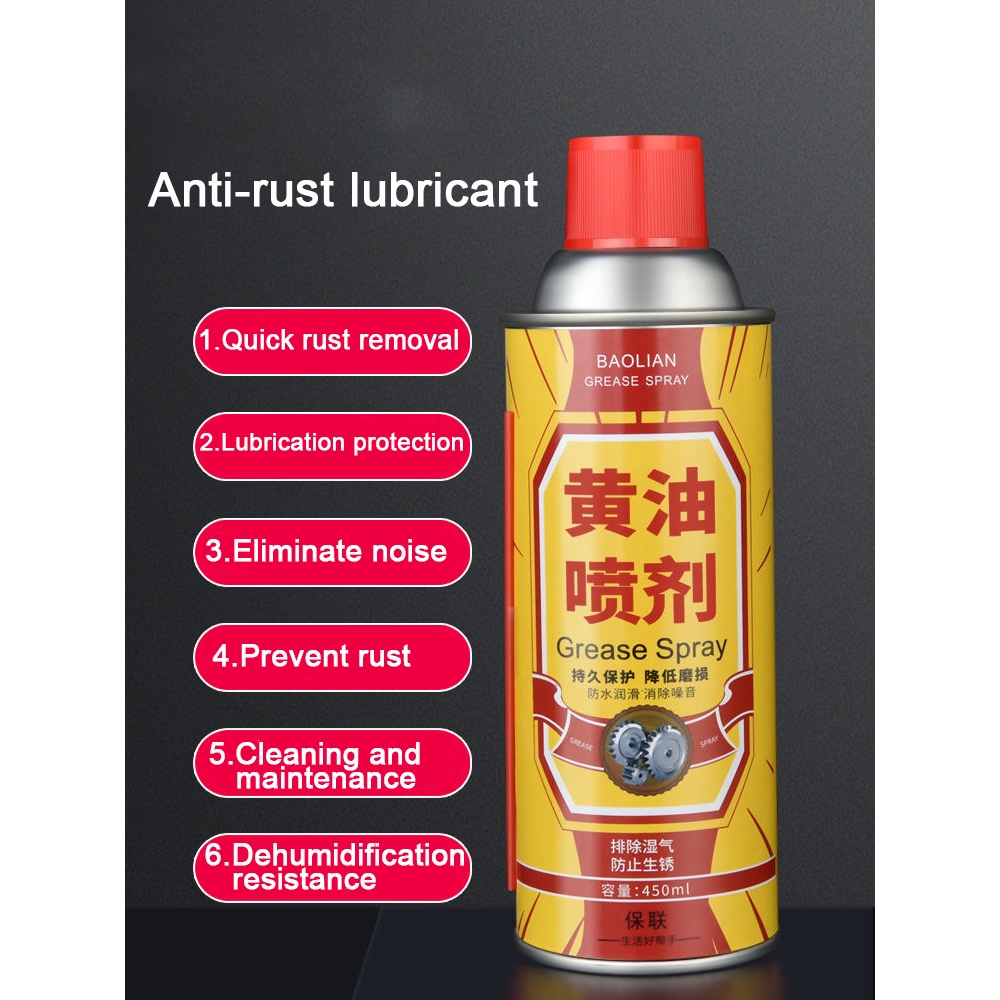 Hand Spray Liquid Grease Spray Rust Removal Lubrication Abnormal Noise ...