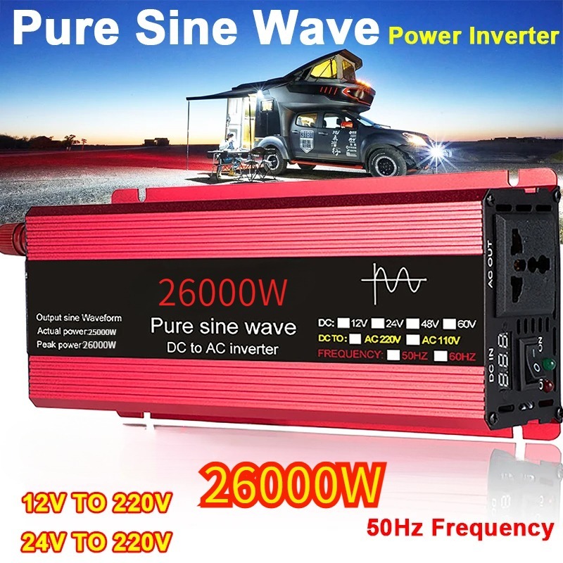 ⚡️Ship within 12 hours ️Pure Sine Wave Inverter 26000W Voltage DC 12V ...