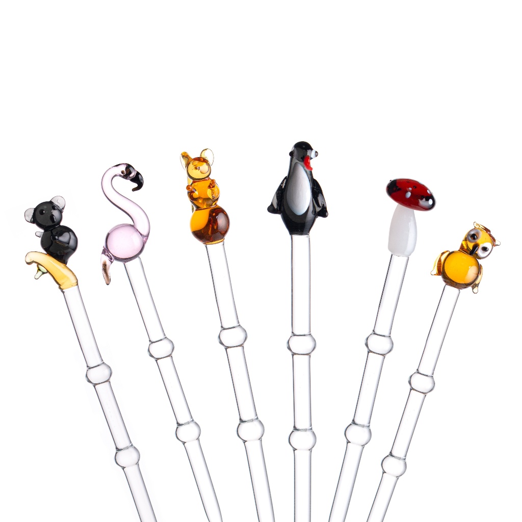 Animal Shape Glass Dabber Tools Color Glass Dab Cap for Oil Quartz ...