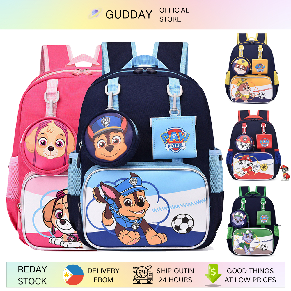 【COD】 Paw Patrol Backpack For Kids Boys Bagpack For School Bag Chase ...