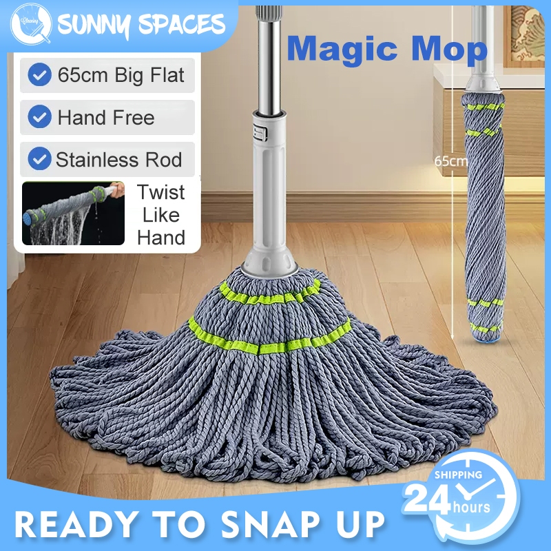 SUNNY SPACES 360° Magic Spin Mop Heavy Duty Multi-Function Twist Mop ...