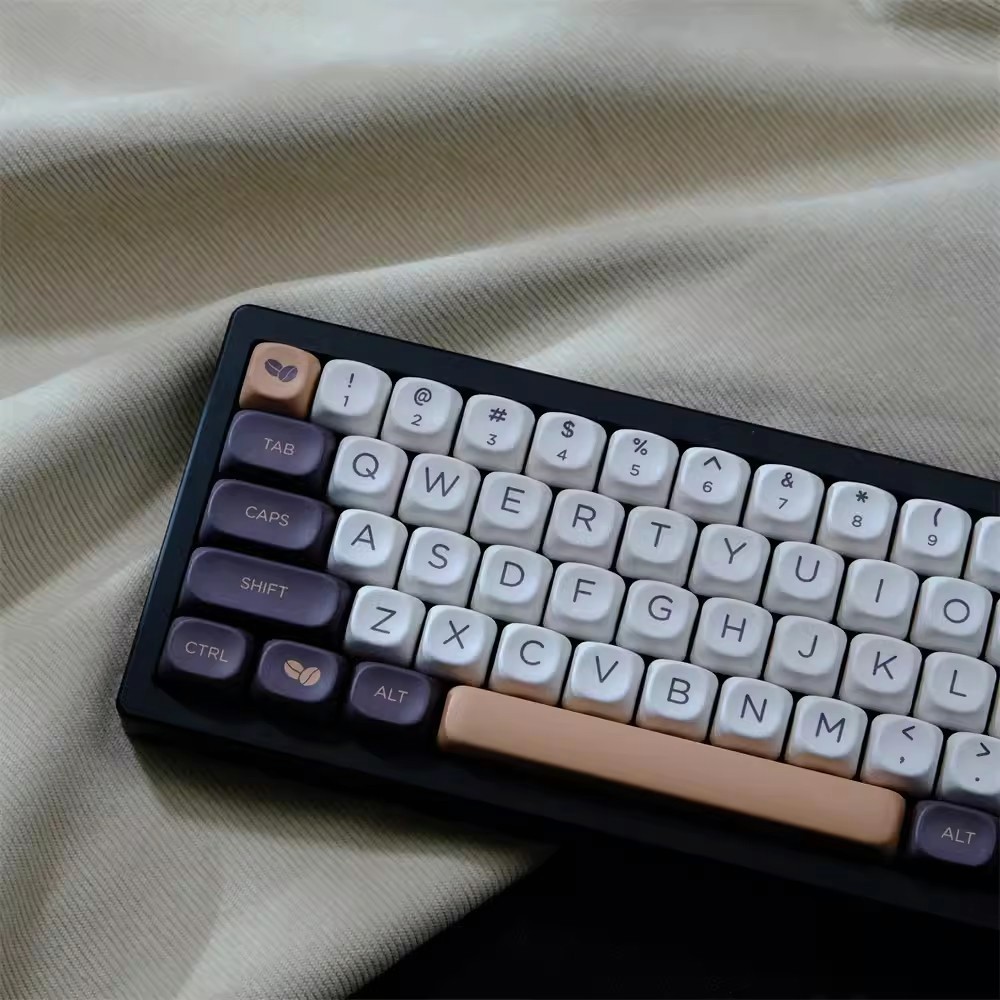 GMK Coffee Keycaps Brown XOA MOA Profile Keycap PBT Dye Sublimation ...