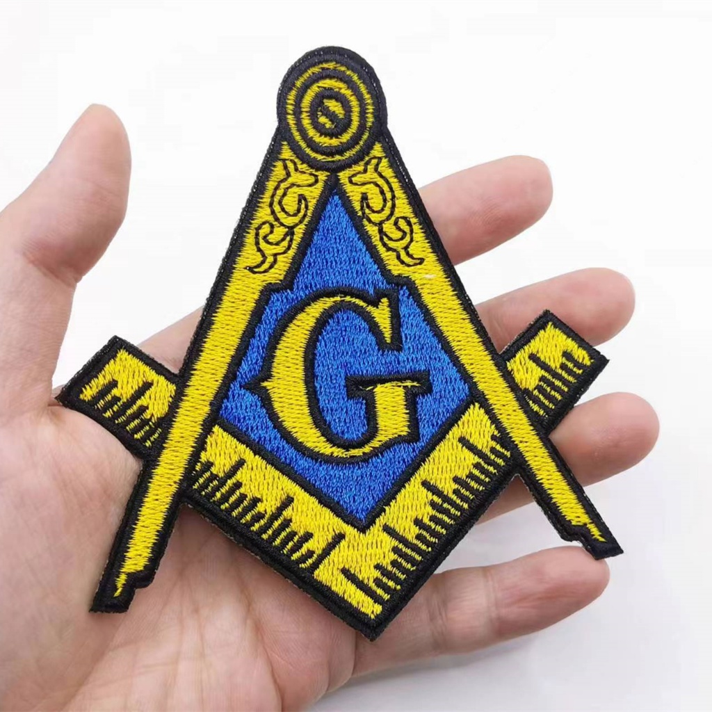 Freemason Badge Patch DIY Masonic Logo Emblem Cloth Patch Embroidery ...