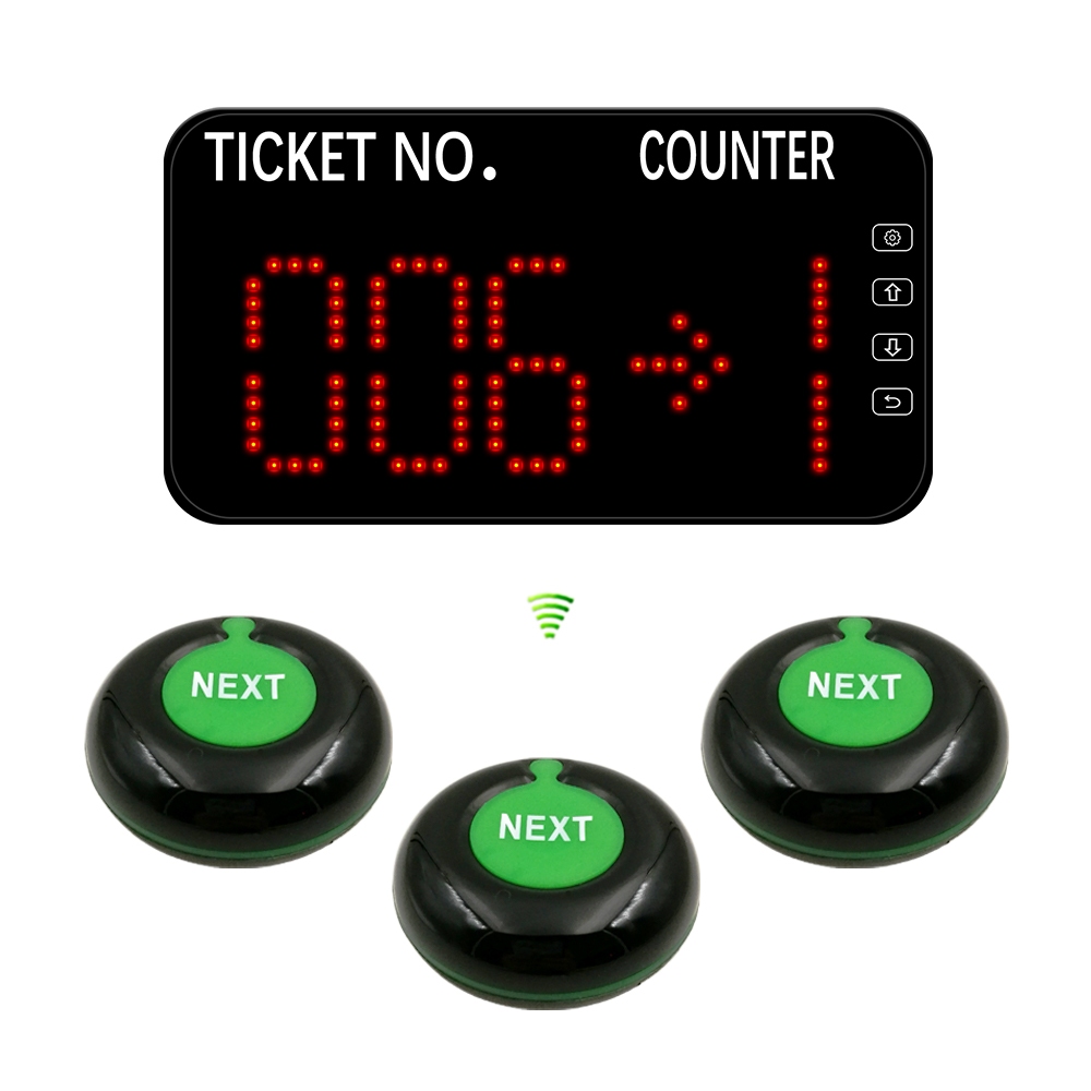 Wireless Number Call System Queue Calling for Restaurant Hospital Clinic Kitchen Call Pager Long ...