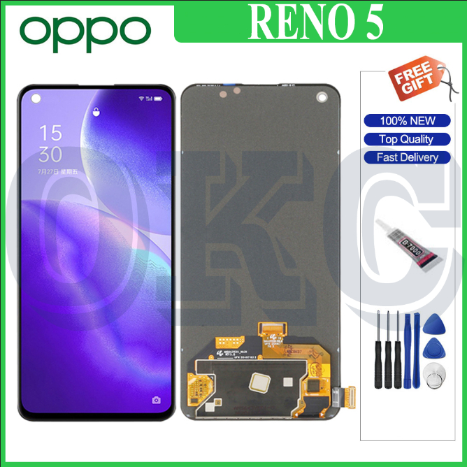 AMOLED LCD Display For OPPO RENO 5 4G 5G LCD Display Touch Screen ...