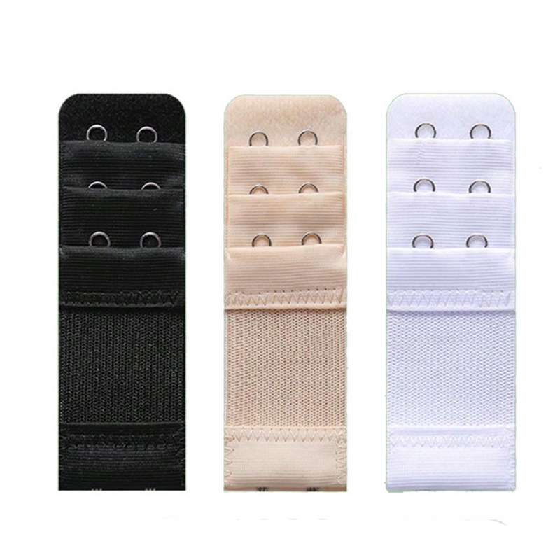 3 Pieces Women's Soft Comfortable Elastic Bra Extenders Bra Extension ...