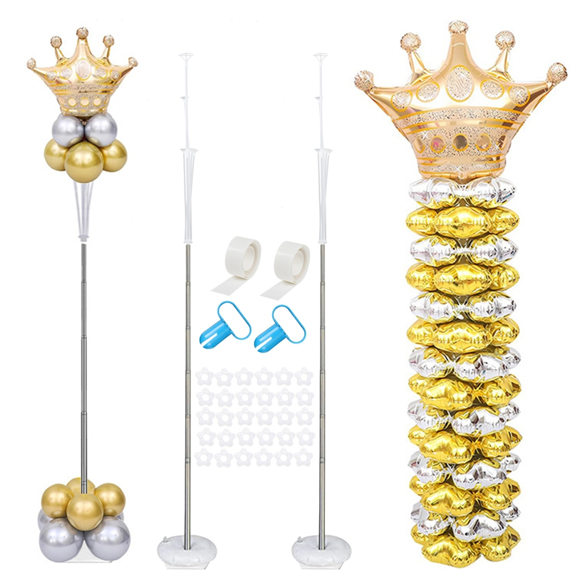 Balloon Column Stand Kit Adjustable Balloon Column Kit Metal Telescopic ...