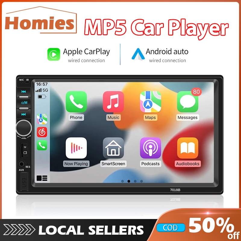 7Inch Carplay Auto Multimedia Player Full Touch HD Car MP5 Player USB ...