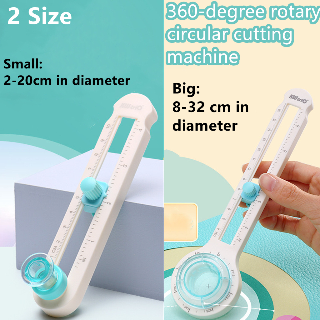 2-32cm Portable Circular Paper Cutter With Adjustable Scale For ...
