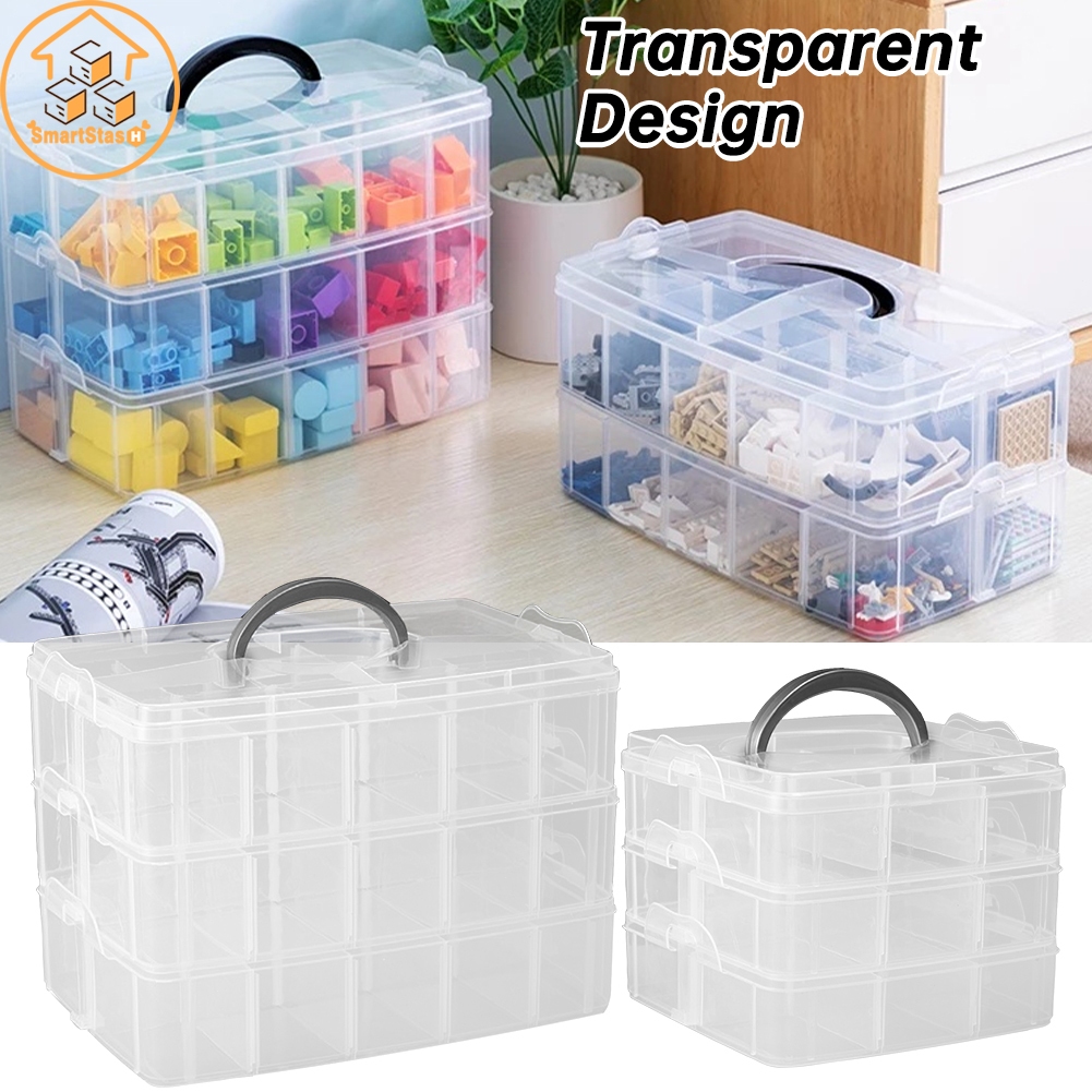 Removable Storage Box Plastic Organizer Transparent | Shopee Philippines