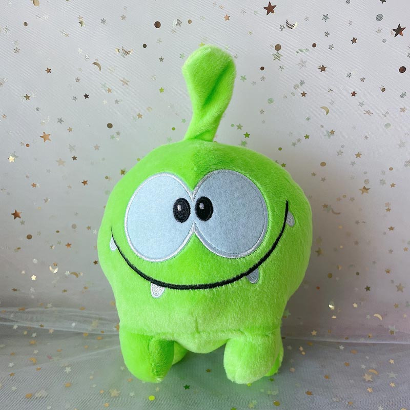 18cm Kawaii Om Nom Frog Plush Toy Cut the Rope Soft Rubber Figure ...