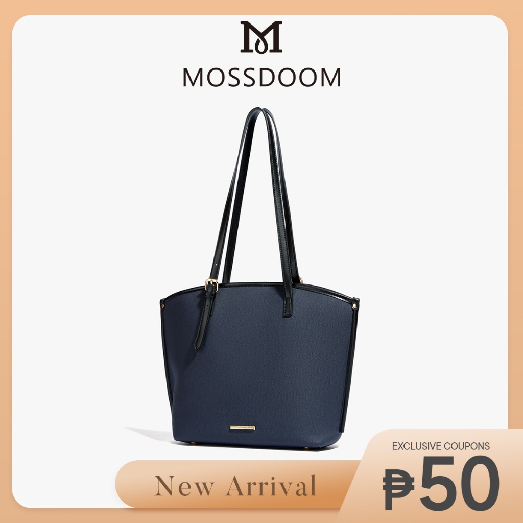 MOSSDOOM Simple Plain Color Tote Shoulder Bag for Women | Shopee ...