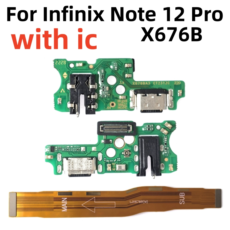 USB Charging charger port board For Infinix Note 12 Pro X676B Mainboard ...