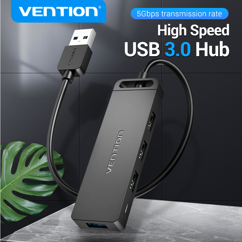 Vention USB 3.0 Hub 4 Port Multi USB Splitter OTG for Mac PC Laptop ...