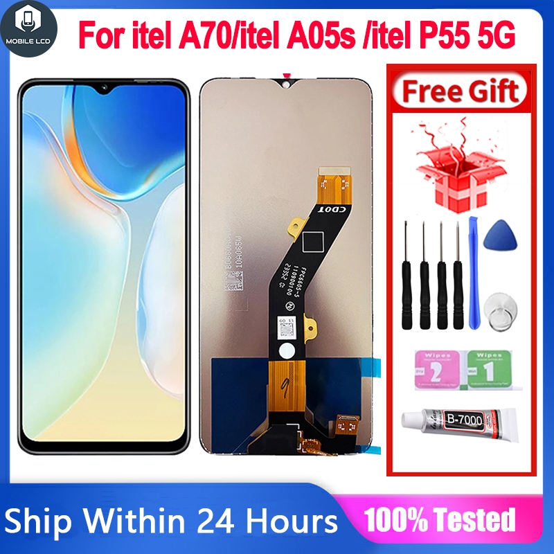 Screen For itel A70/itel A05s /itel P55 5G/A60/A60S LCD Display Touch Screen Digitizer Assembly ...