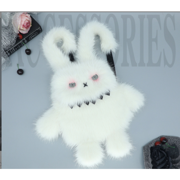 Plush Rabbit bag Girl Comic Exhibition Backpack y2k Cartoon Rabbit ...