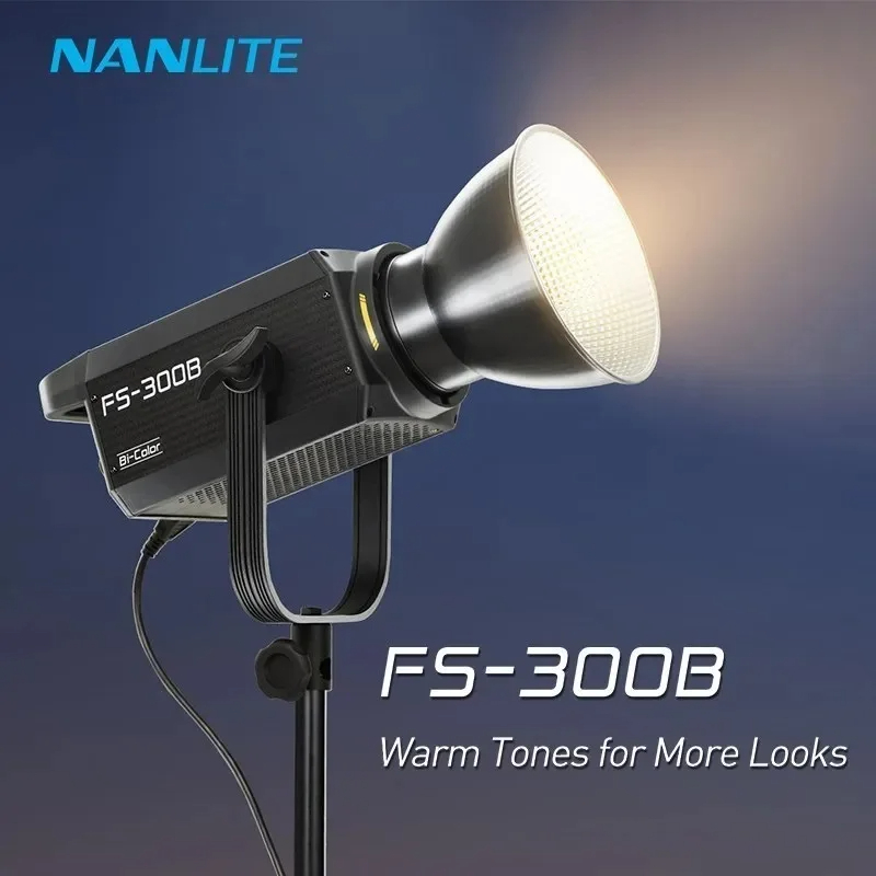 Nanlite FS300B FS-300B LED Bi-Color Monolight Temperature LED Film and ...