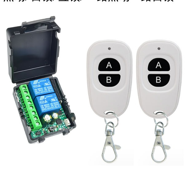 Dc12v 24V 10A 2-Channel Wireless Remote Control Motor Forward Reverse ...