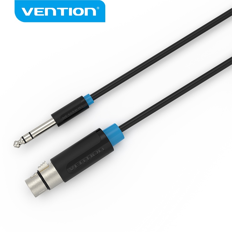 Vention 6.35mm 1/4" TRS to XLR Cable (XLR to TRS Cable) Male to Female ...
