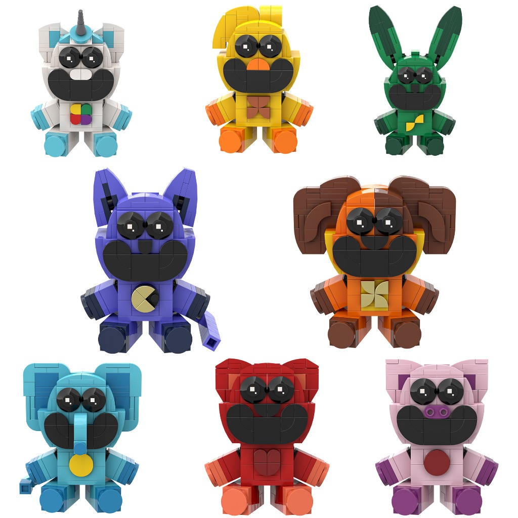 poppy 3 Mini block children's toy gift Poppy Playtime 3 smiling ...