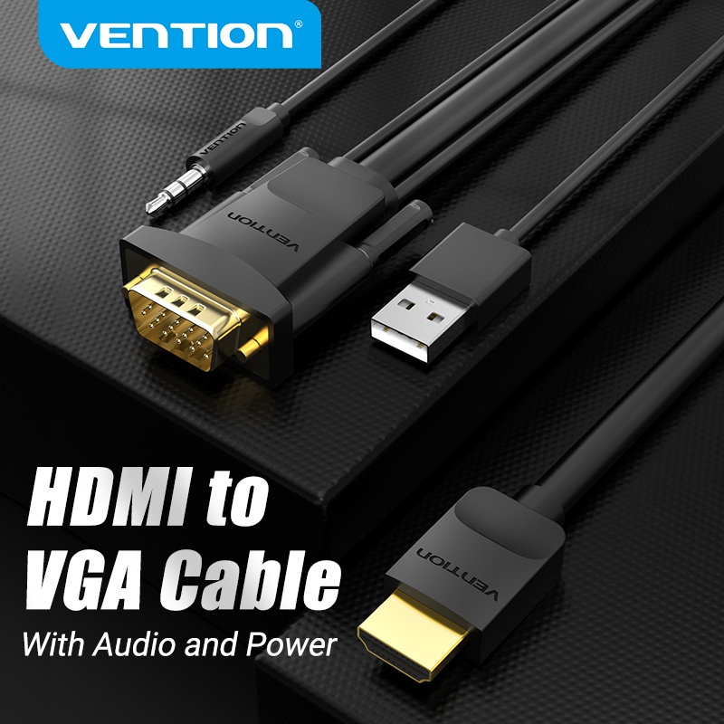 Vention HDMI to VGA Cable 1080P HDMI Male to VGA Male Active Video ...