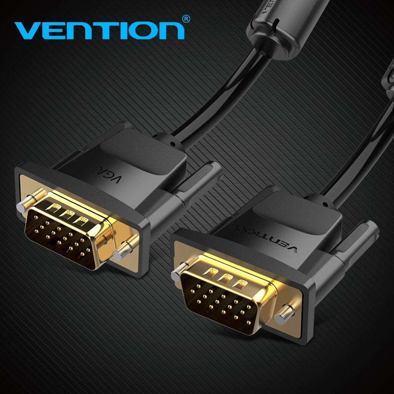 Vention VGA Cable VGA 3+9 Gold-Plated 1080P VGA Cable For Computer 1m 1 ...