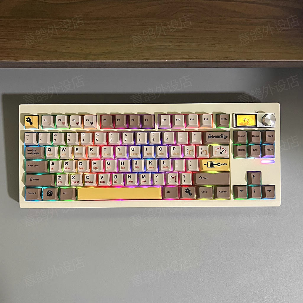 Steampunk Era Keycap 142 Keys PBT Material Cherry Profile DYE-SUB ...