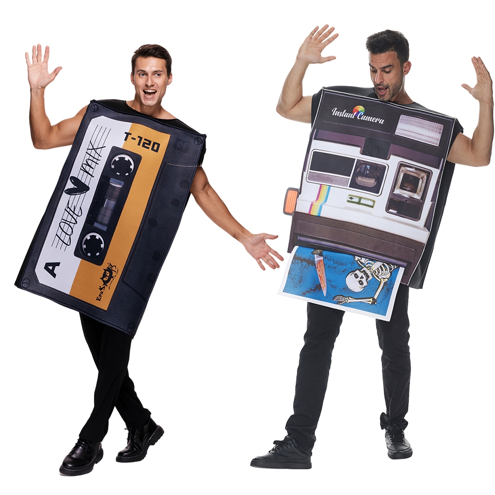 COD Adult Funny Cassette Tape Hallowen Costume Party Game Retro Camera ...