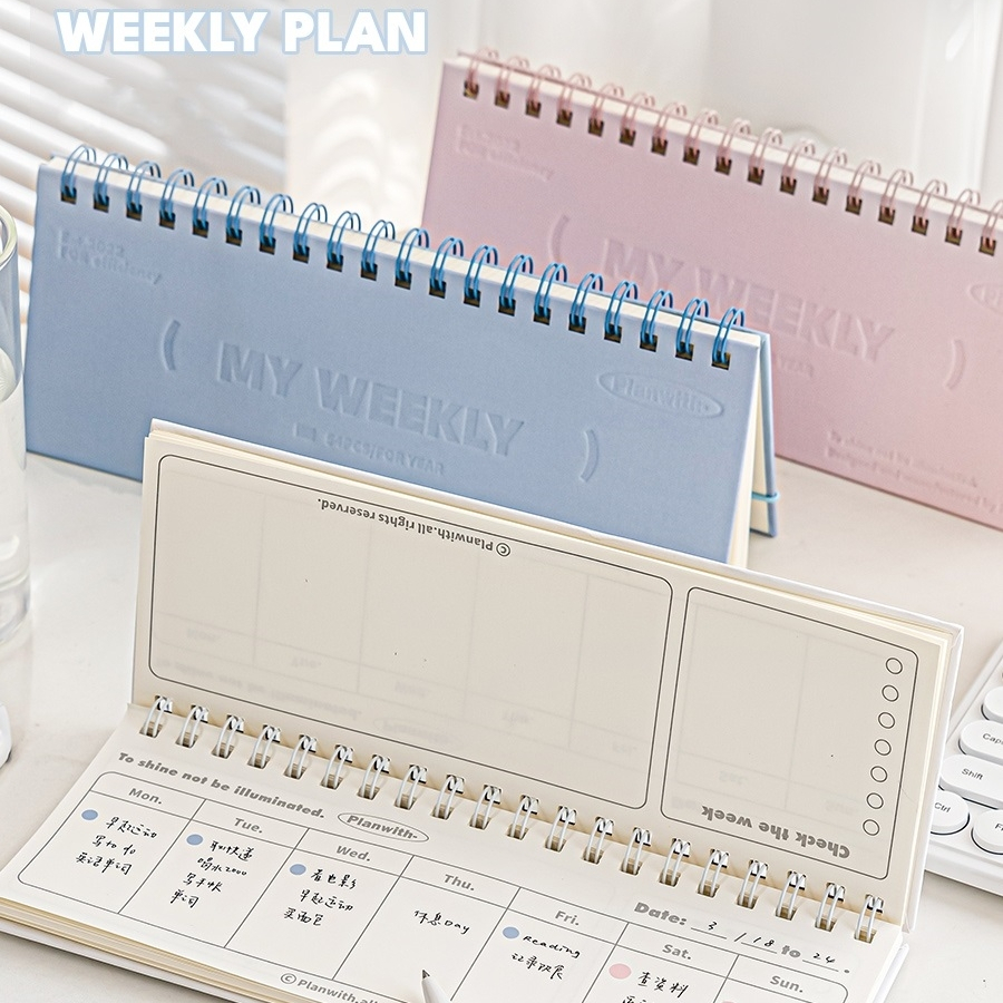 Penlab One Year Weekly Plan Book Bungle Cord Hard Cover 54 Weeks Table ...
