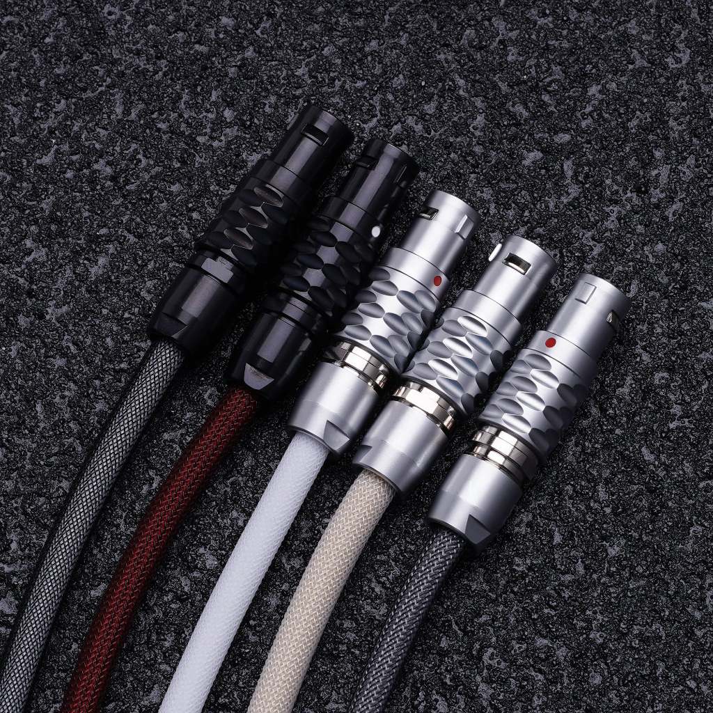 KBDfans AVIATION PLUG CUSTOM MECHANICAL KEYBOARD USB-C CABLE | Shopee ...