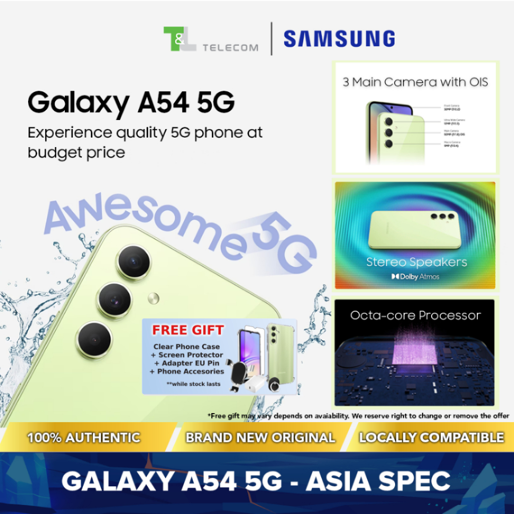 Samsung Galaxy A54 Dual SIM 5G 8GB+256GB Asia Box | 6.4" FHD+ Infinity ...