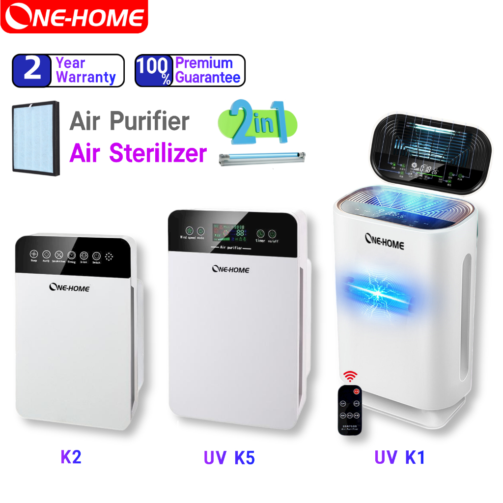 ONE HOME Air Purifier with UV Sterilization Light For Home Appliance ...