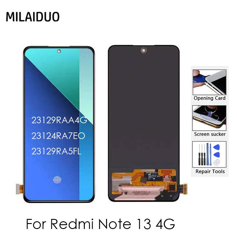 6.67'' AMOLED / TFT For Xiaomi Redmi Note 13 4G 23129RAA4G LCD Display ...