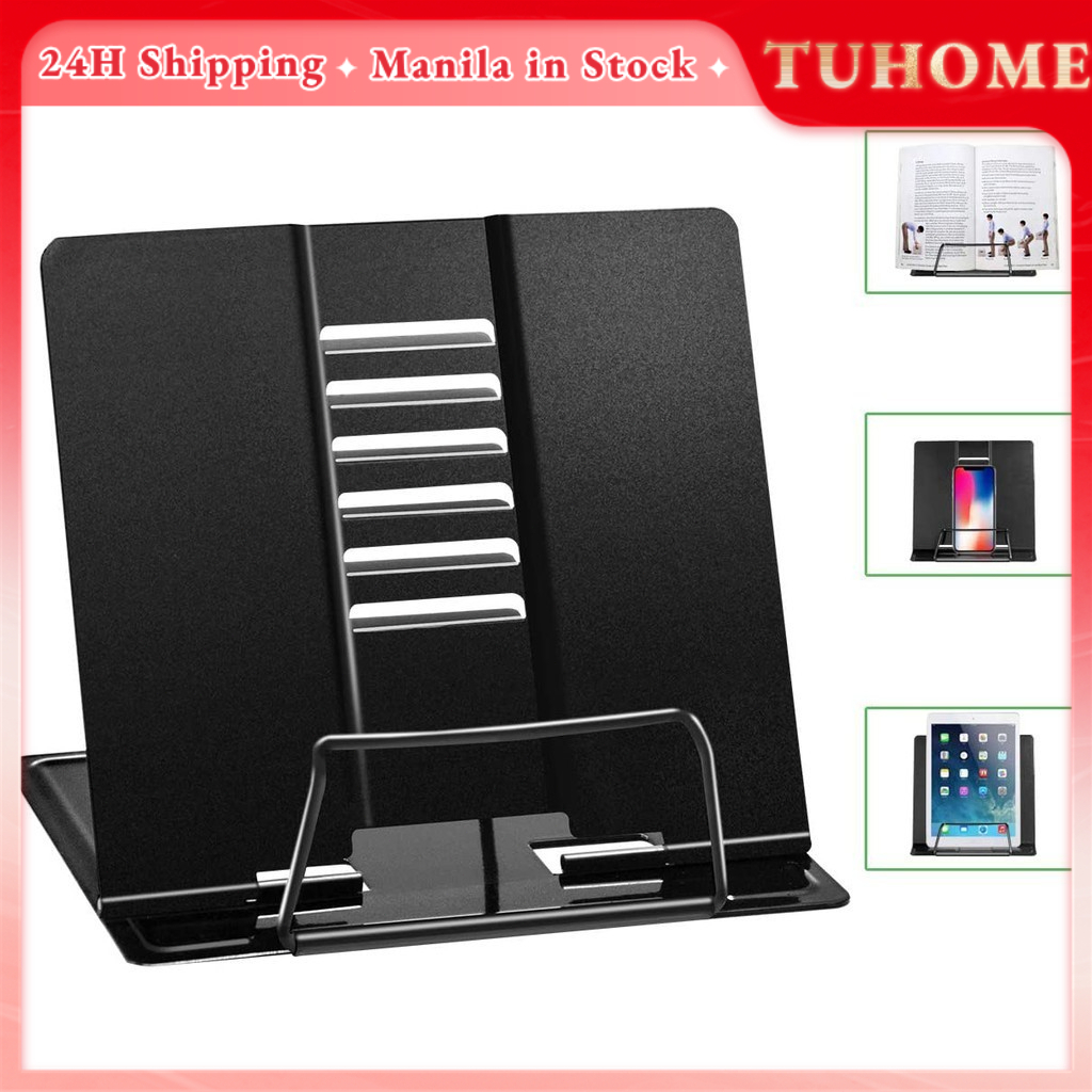 Reading Frame Reading Rack Adjustable Metal Bookshelf Portable Book ...