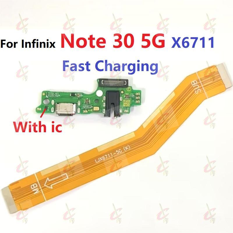 Charging board flex for Infinix Note 30 5G X6711 Main board Mainboard ...