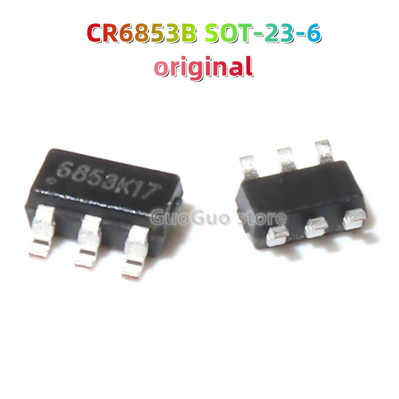 10pcs original CR6853B SOT-23-6 CR6853 SOT23-6 6853 SMD AC-DC ...