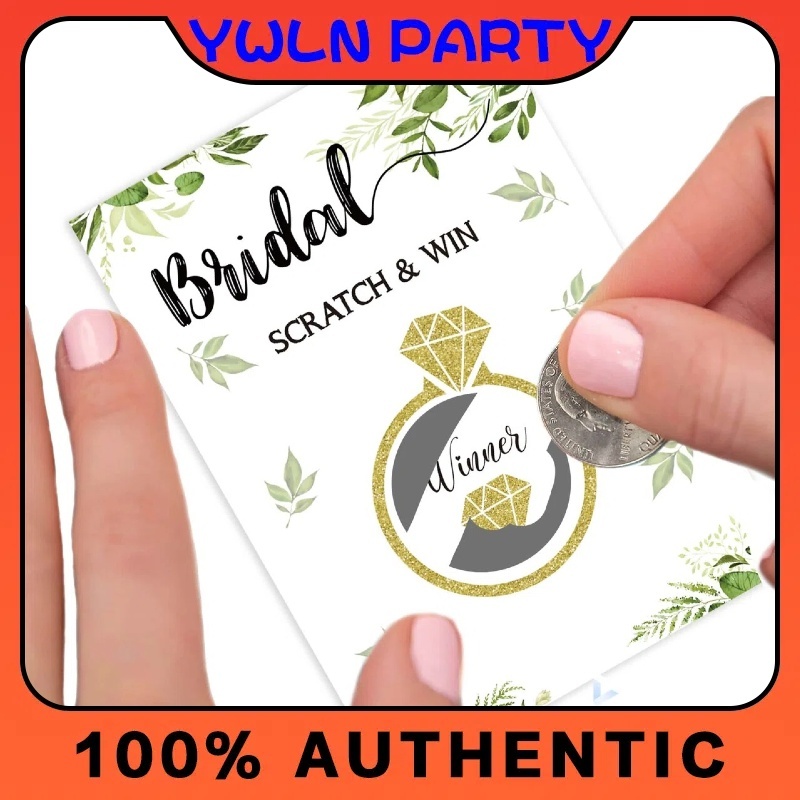 Bridal Shower Scratch Off Game Cards, Scratch Off Party Game for ...