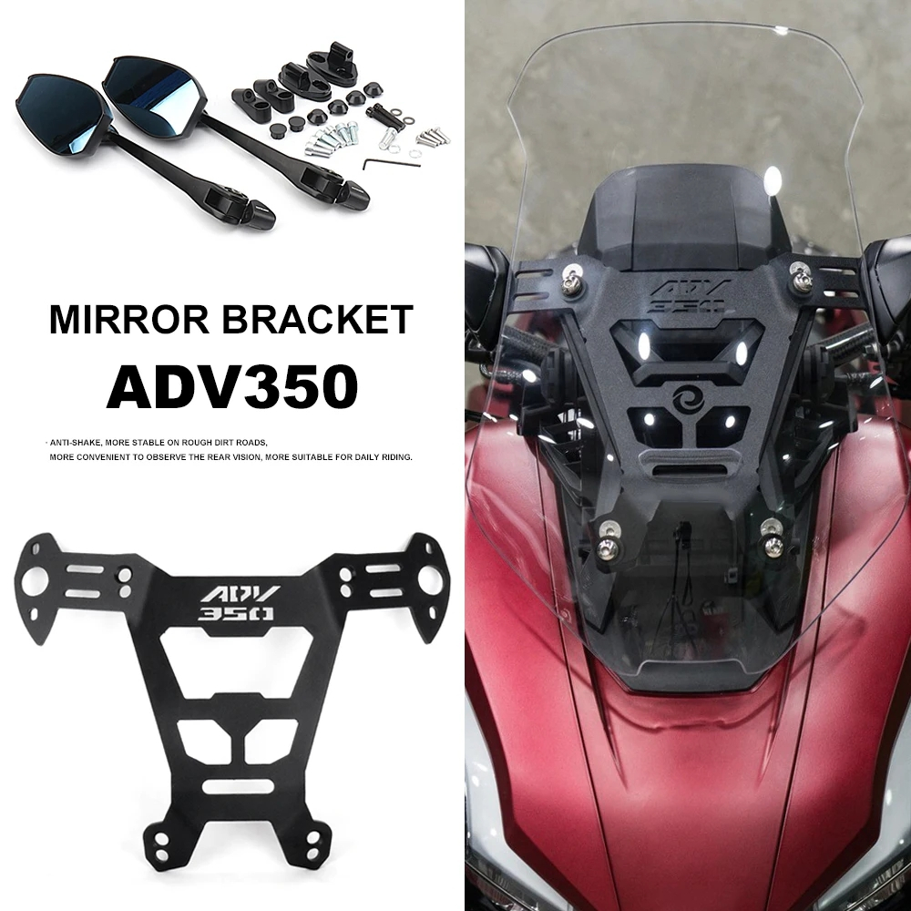 Motorcycle Side Mirror Adapter Fixed Holder Rearview Mirror Forward ...