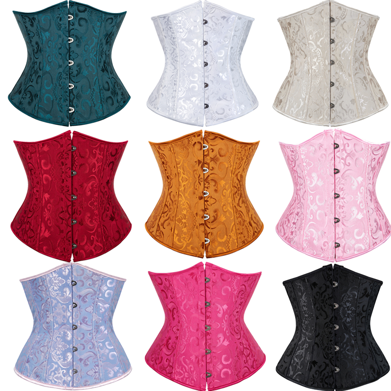 Underbust Corset Plus Size Gothic Corset Cincher Medieval Corsets for ...