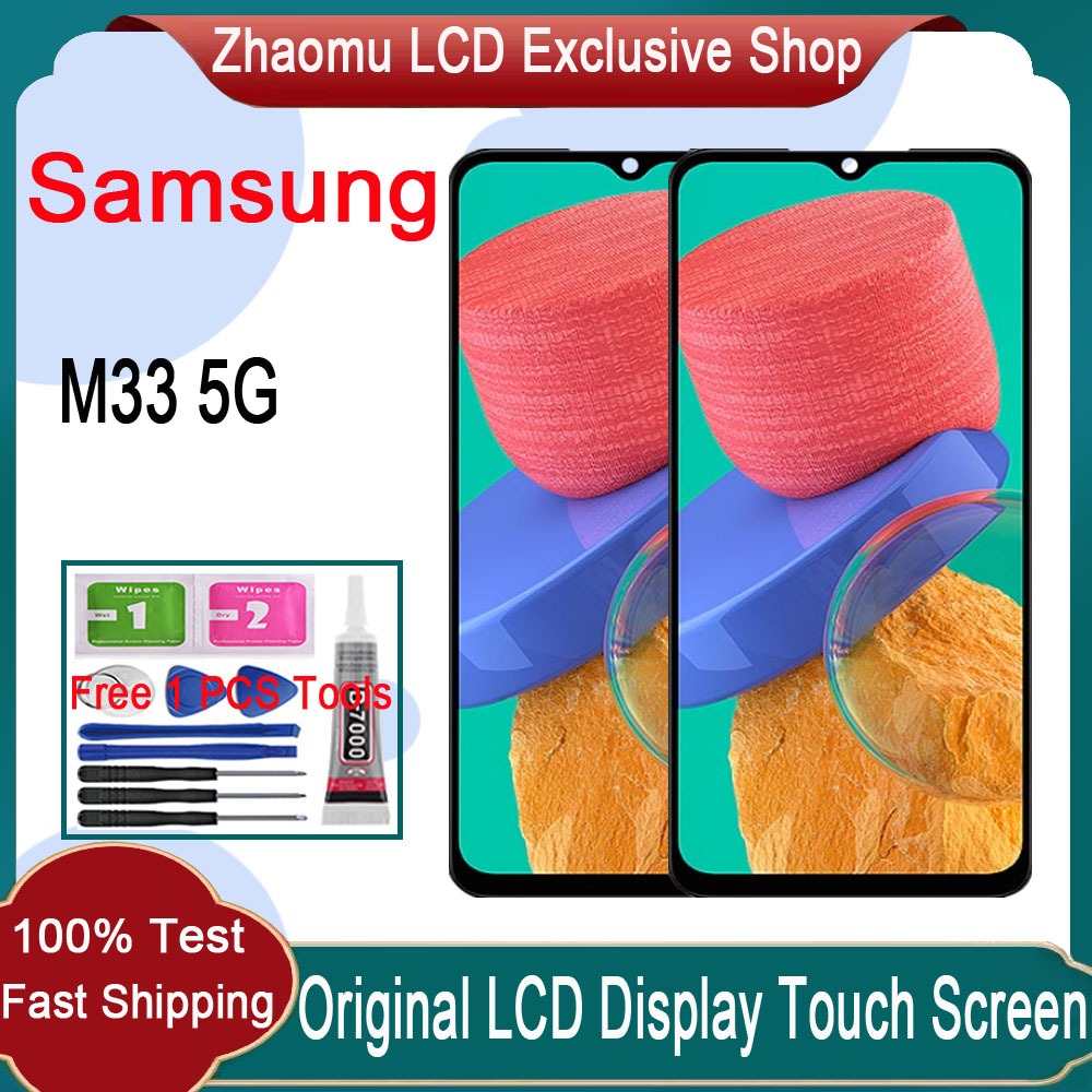 For Samsung Galaxy M33 5G LCD Display Touch Screen With Frame ...