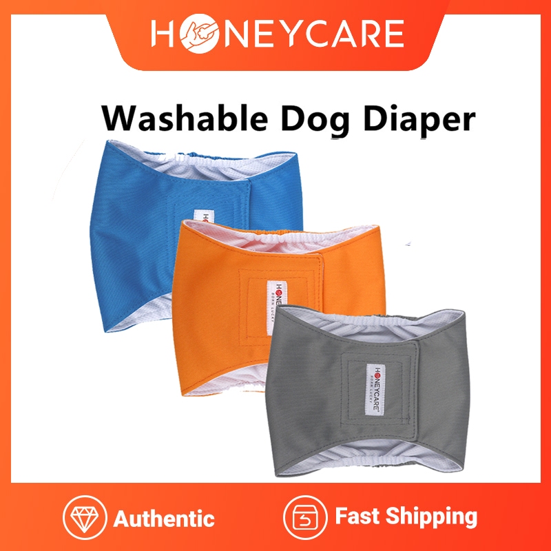 Honeycare Washable Dog Diaper For Male Waterproof Pet Dog Physiological ...