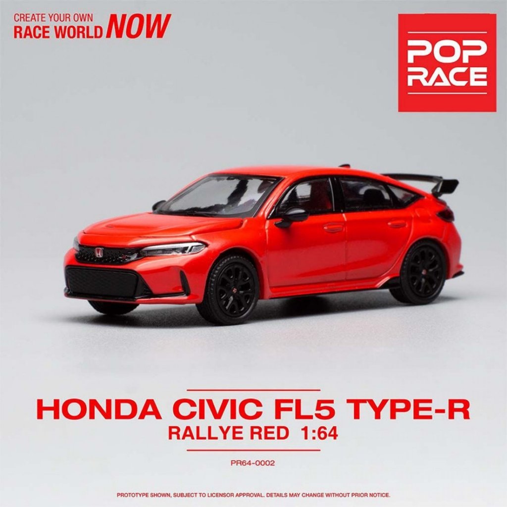 Poprace PR640002 1/64 HONDA CIVIC TYPE R FL5 RED DIECAST SCALE MODEL ...
