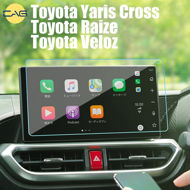 Tempered glass screen protector film For Toyota Yaris Cross RAIZE Veloz ...