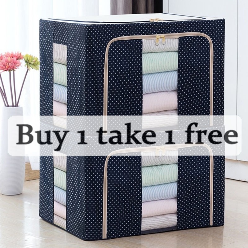 Buy 1 take1 free 100L Large capacity Stackable WaterProofOxford Cloth ...